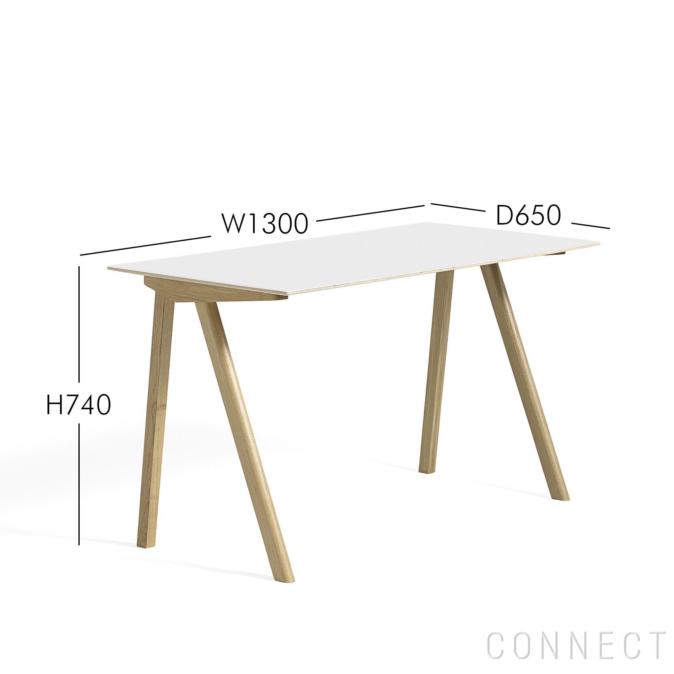 HAY(ヘイ) / Copenhague (コペンハーグ) デスク CPH90 ホワイト ラミネート | CONNECT