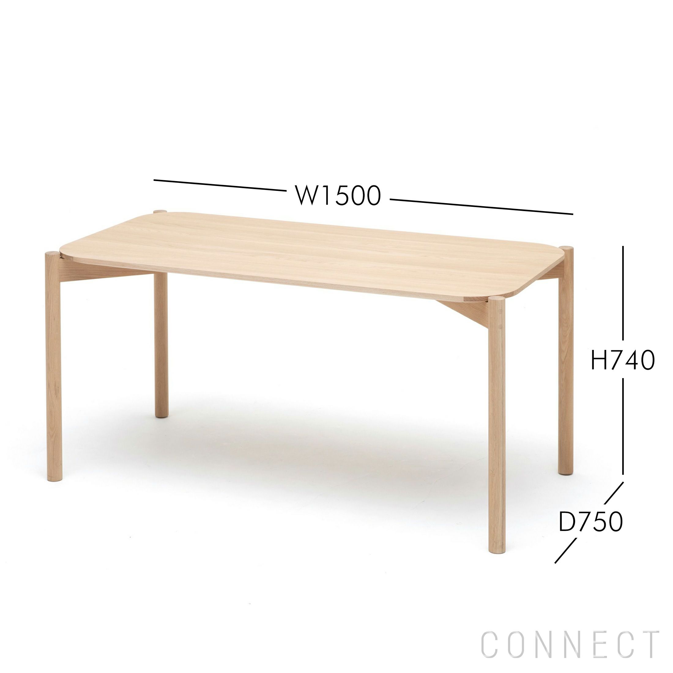 【アウトレット】Karimoku New Standard（カリモクニュースタンダード） / CASTOR TABLE 150（キャストールテーブル 150） | CONNECT