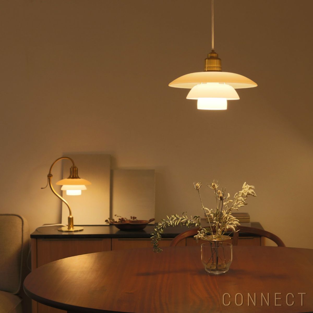 【コードカット無料】Louis Poulsen（ルイスポールセン） / PH 3 1/2-3 Glass Pendant（グラスペンダント） / 真鍮 / ペール・ローズ / ペンダントライト ...